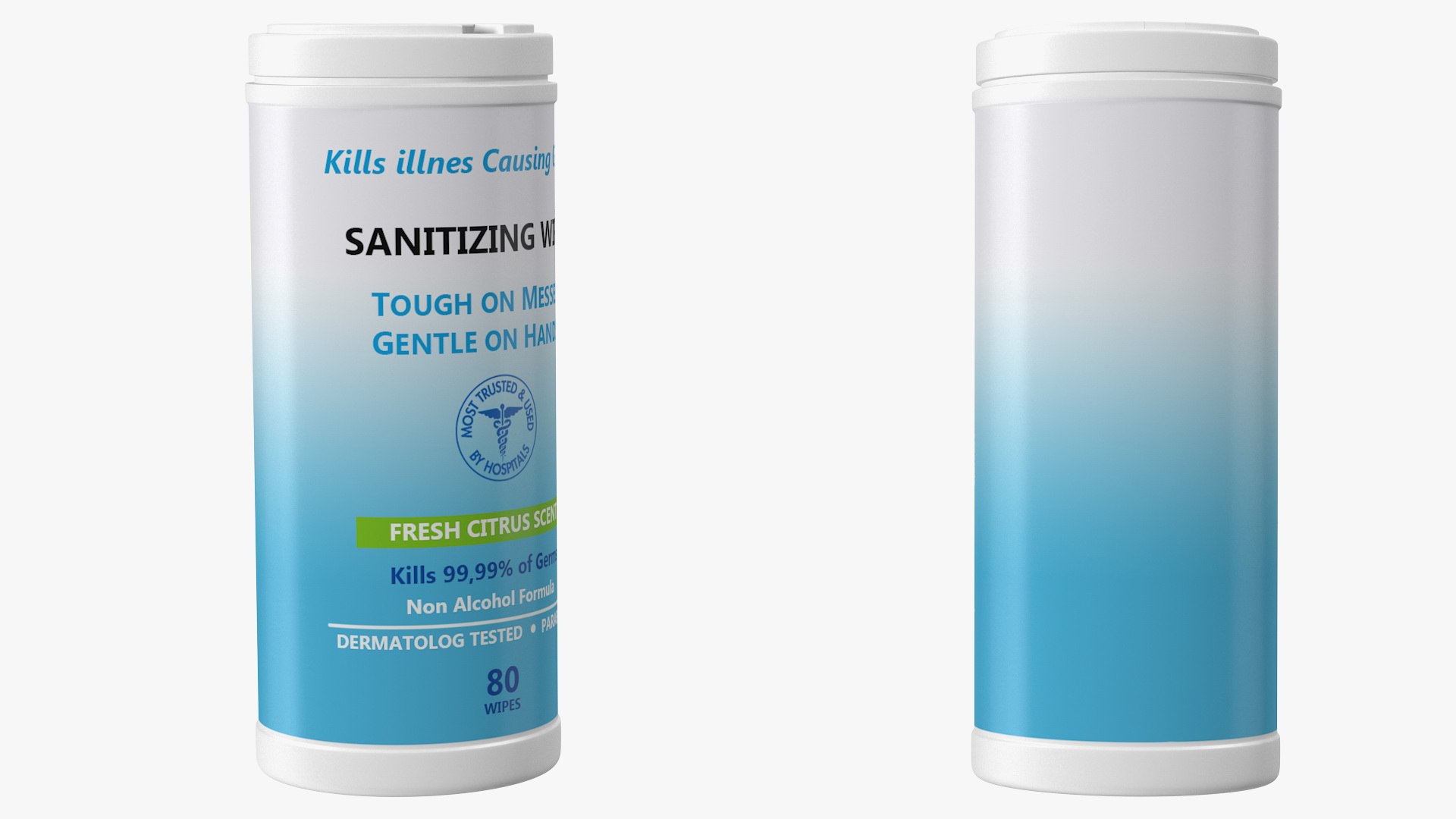 Sanitizing Wipes 80 Count Model - TurboSquid 1575156