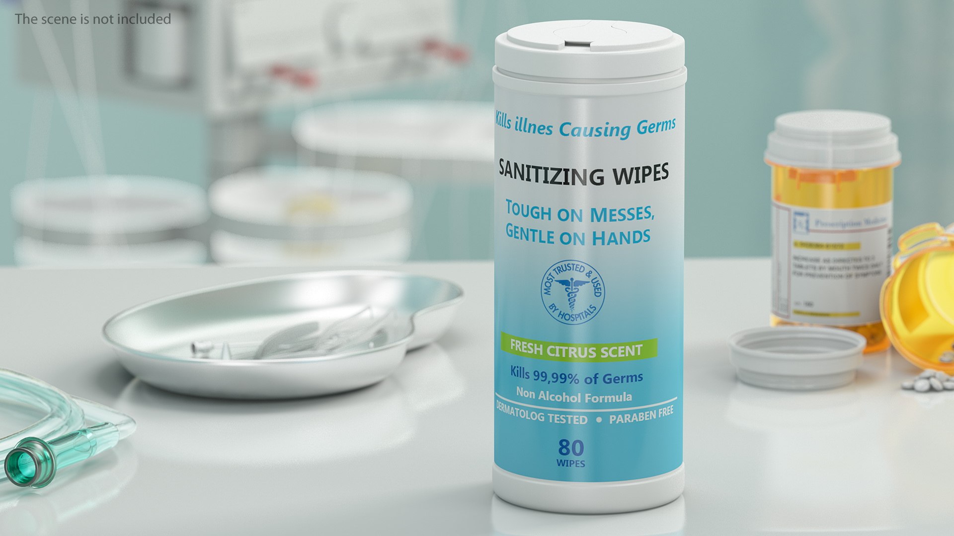 Sanitizing Wipes 80 Count Model - TurboSquid 1575156