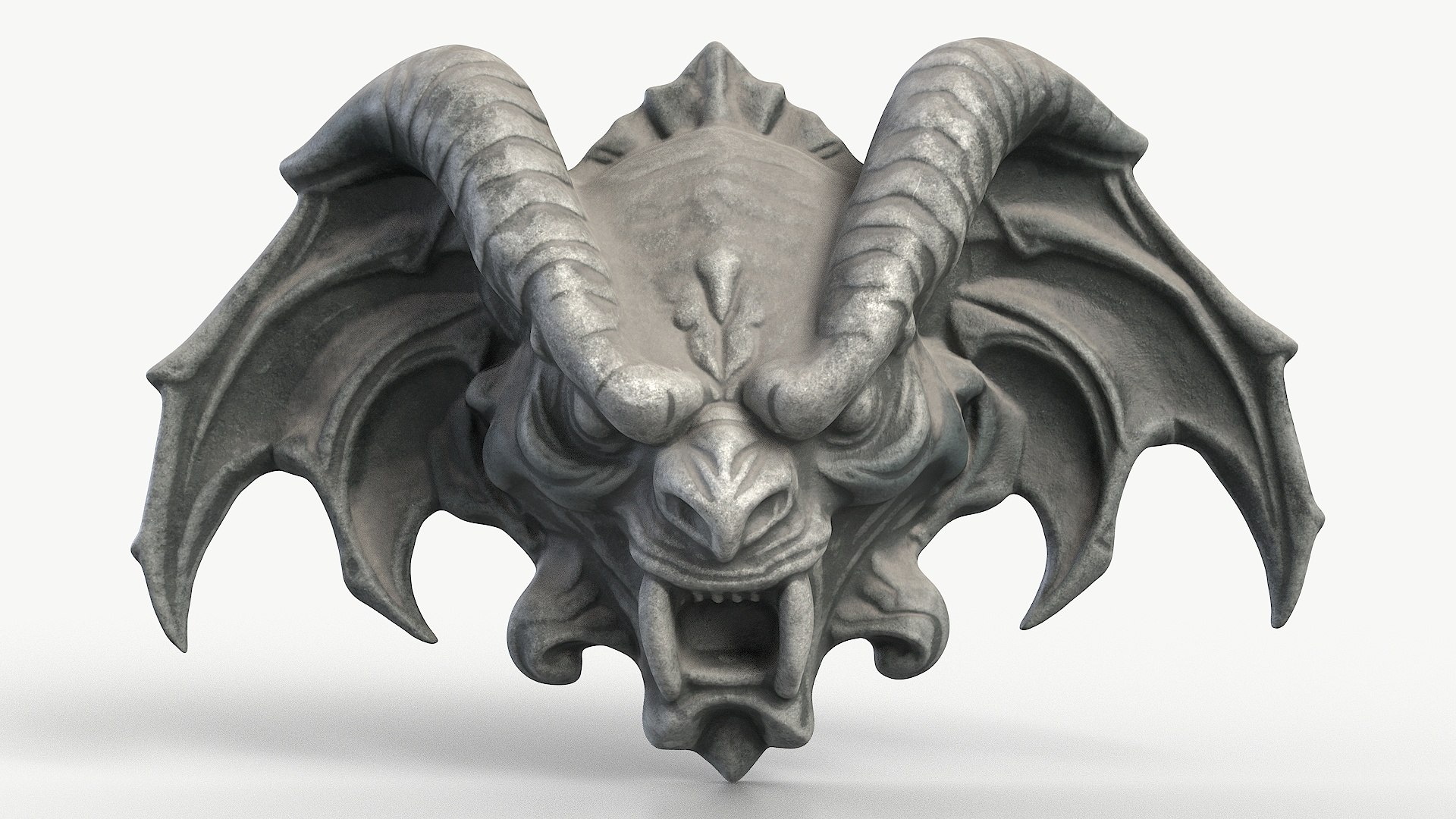 3D Gargoyle Head Textured 6 Model - TurboSquid 2291212