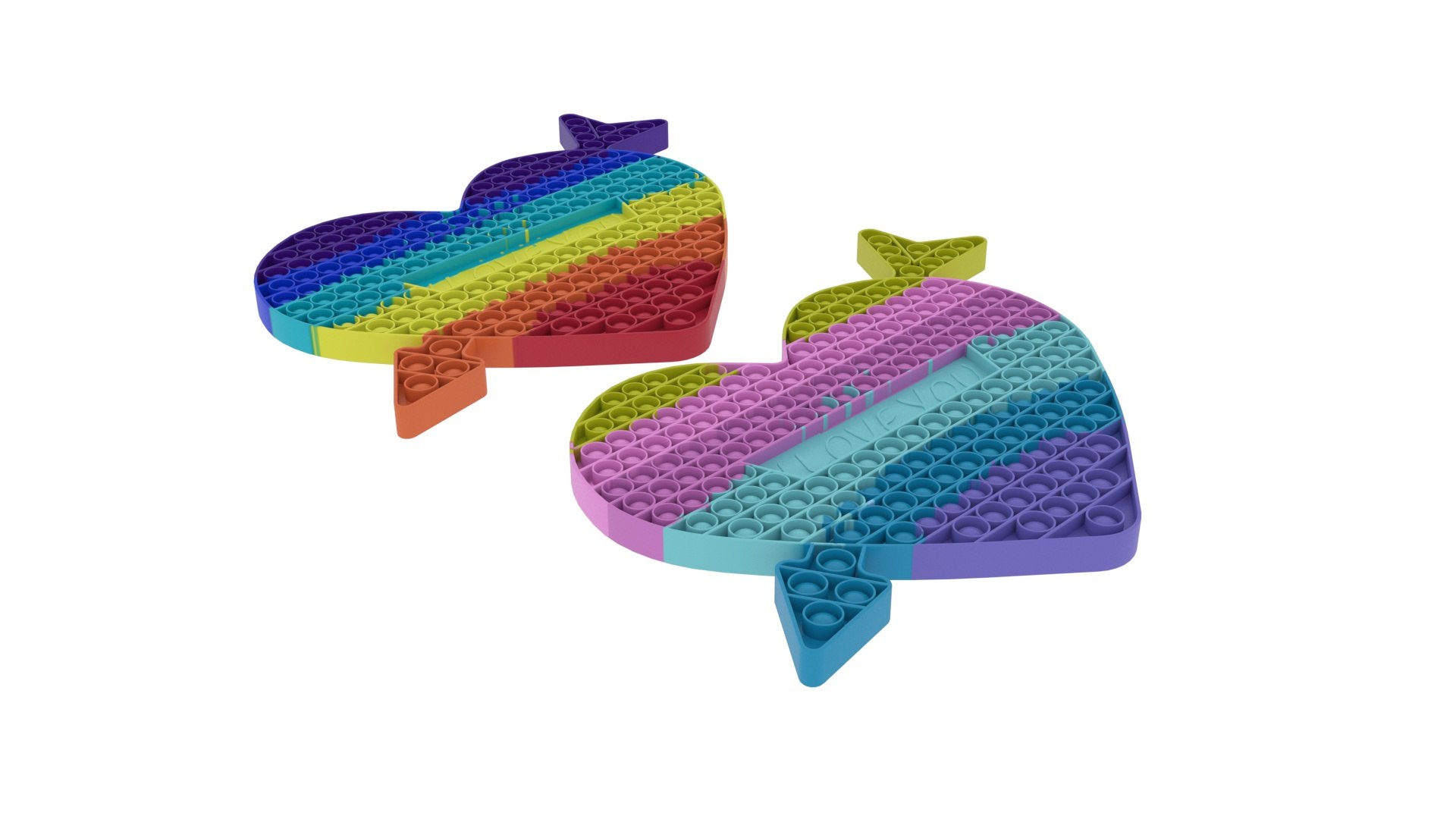 Large Cupid Pop It Fidget Toys Set 3D - TurboSquid 1854120