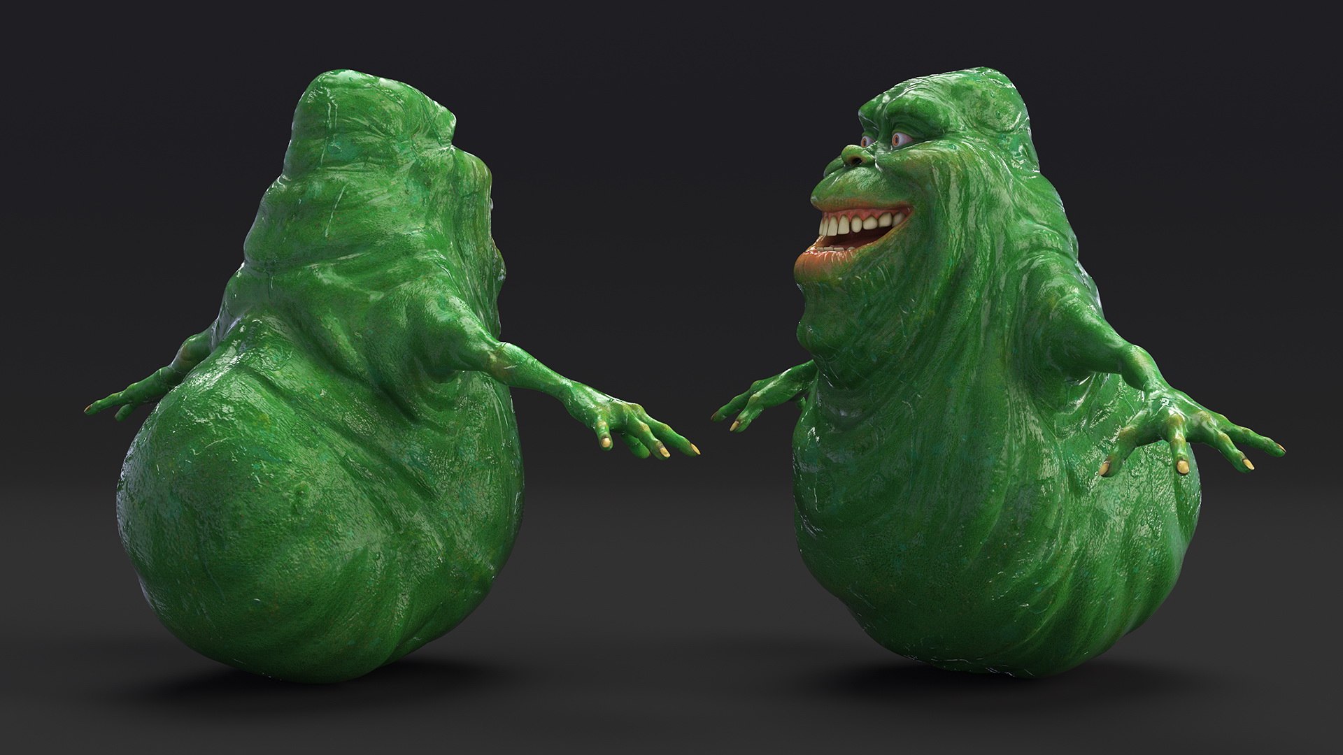 3D Ghostbusters Character Slimer T-pose - TurboSquid 2047732