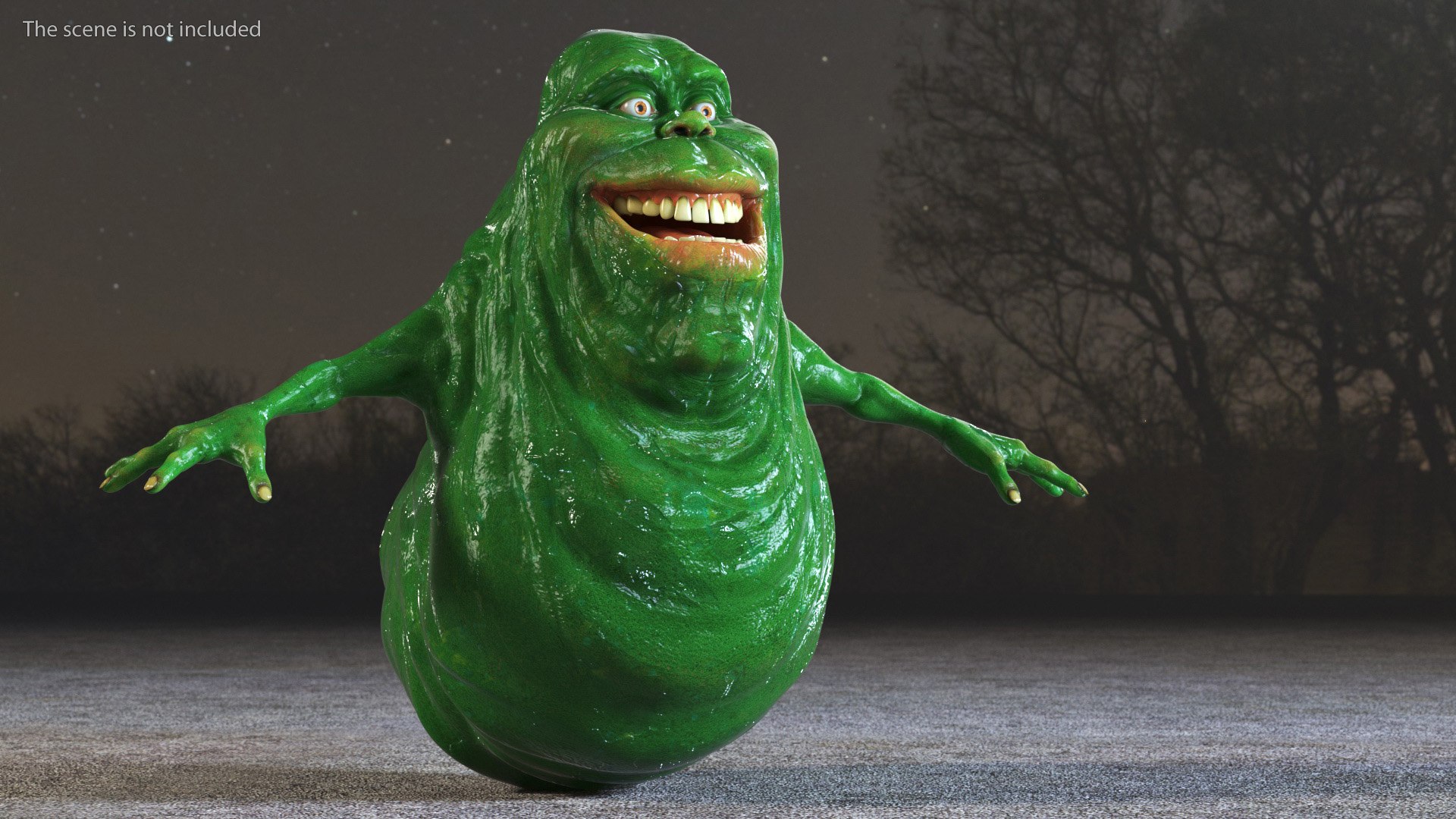 3D Ghostbusters Character Slimer T-pose - TurboSquid 2047732