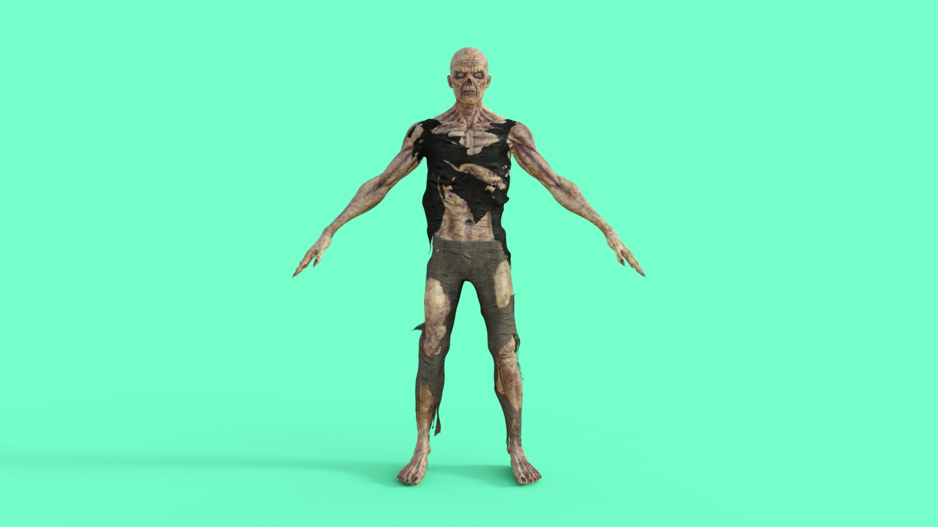 3D Scary Zombie Rigged model - TurboSquid 1979413