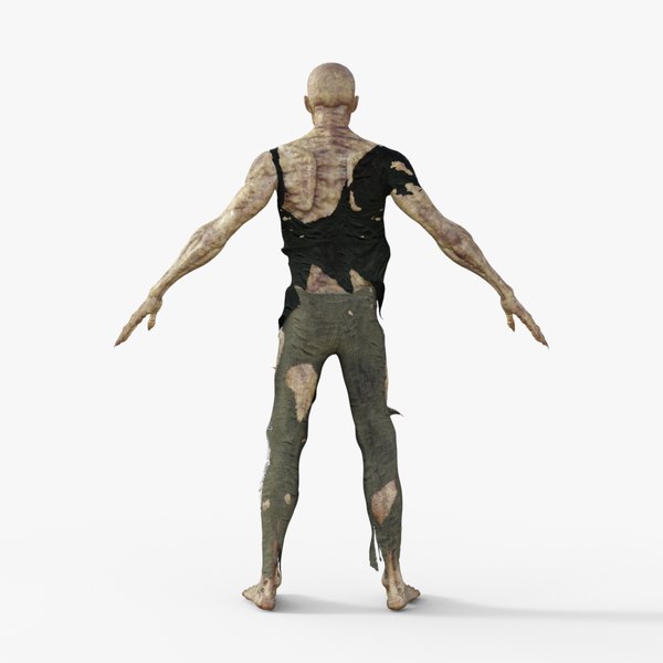 modelo 3d Scary Zombie Rigged - TurboSquid 1979413