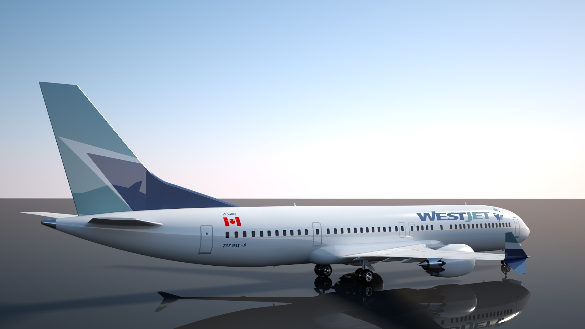 Westjet Boeing 737 - 3D Model - TurboSquid 1179054