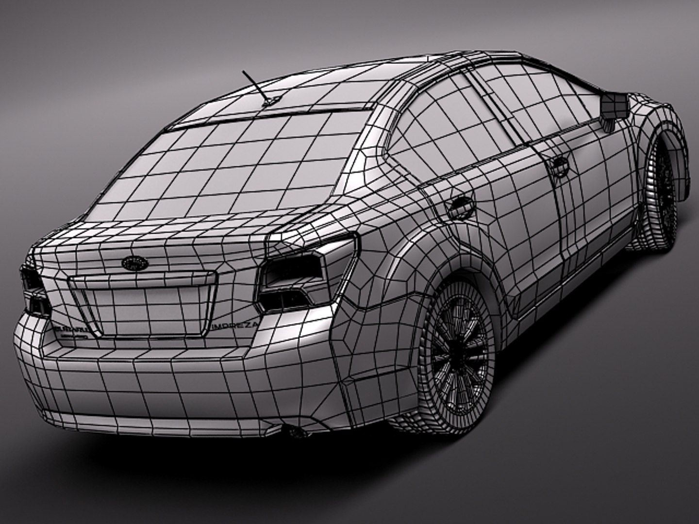 3d model subaru impreza 2012