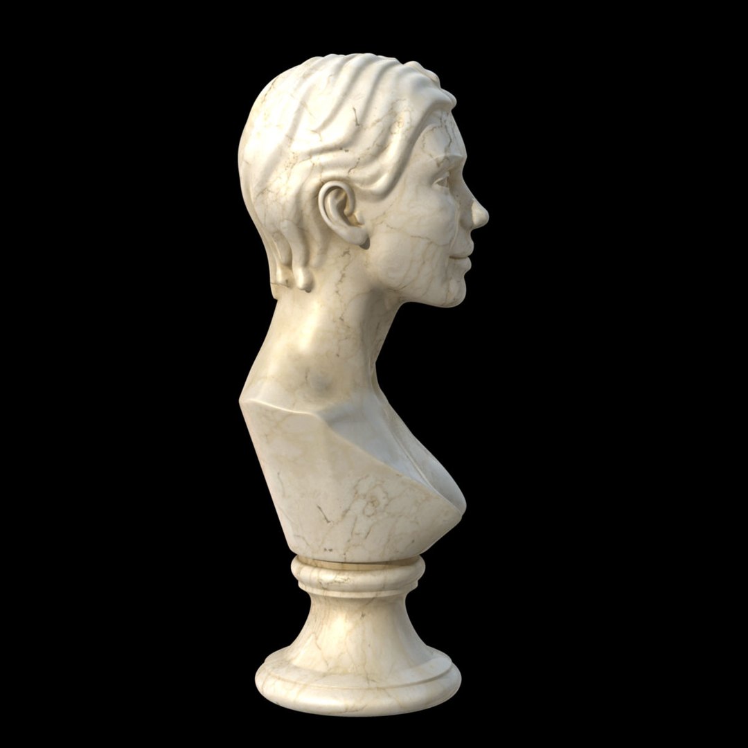 3d model marble woman