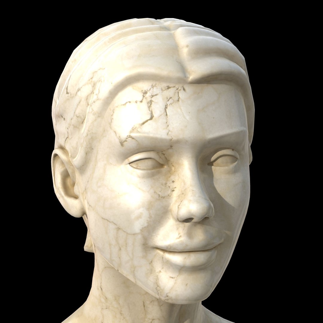 3d model marble woman