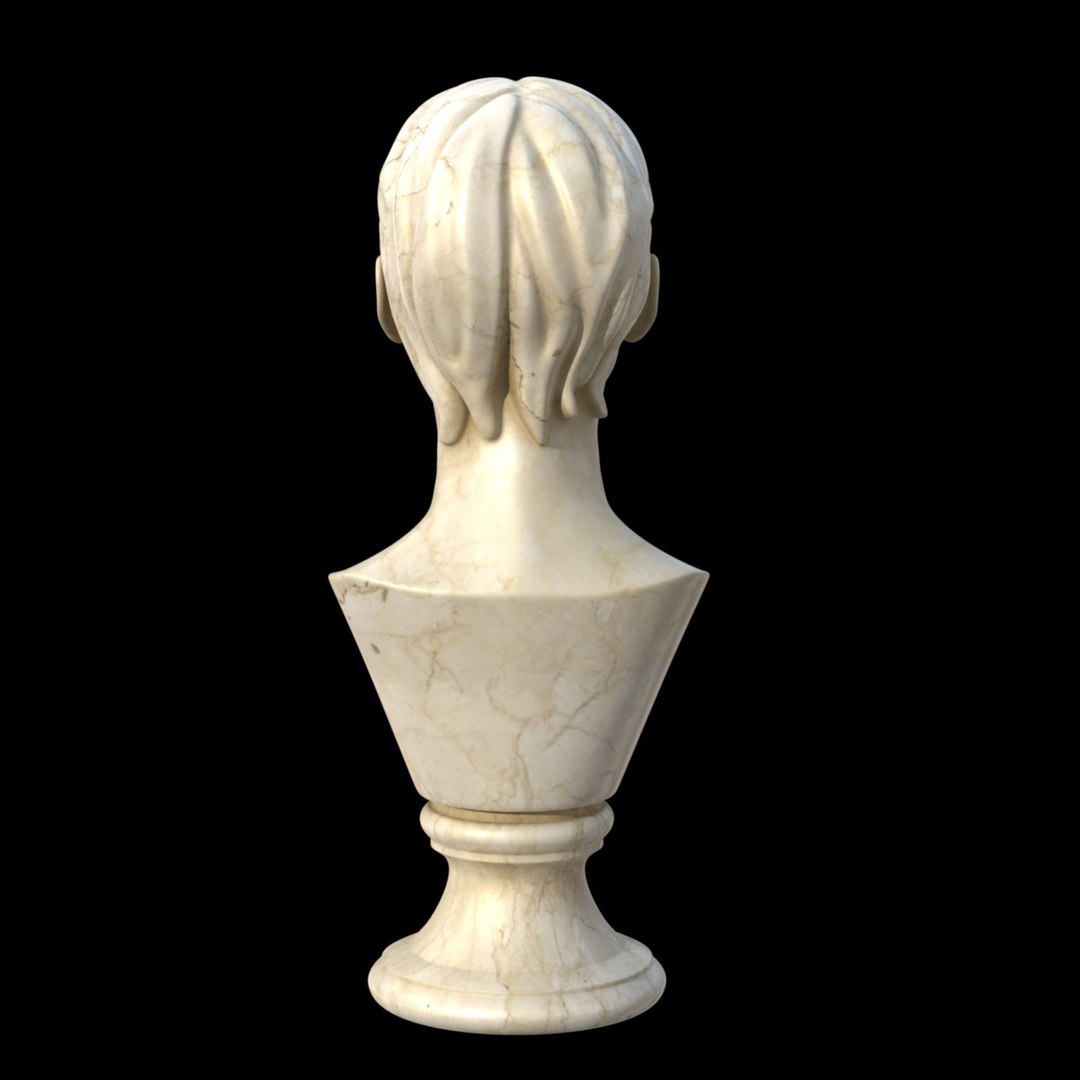 3d model marble woman