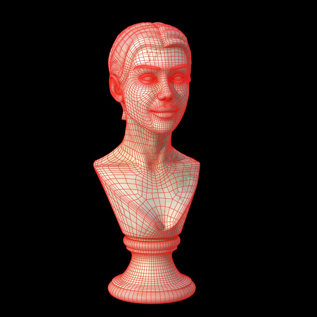 3d model marble woman