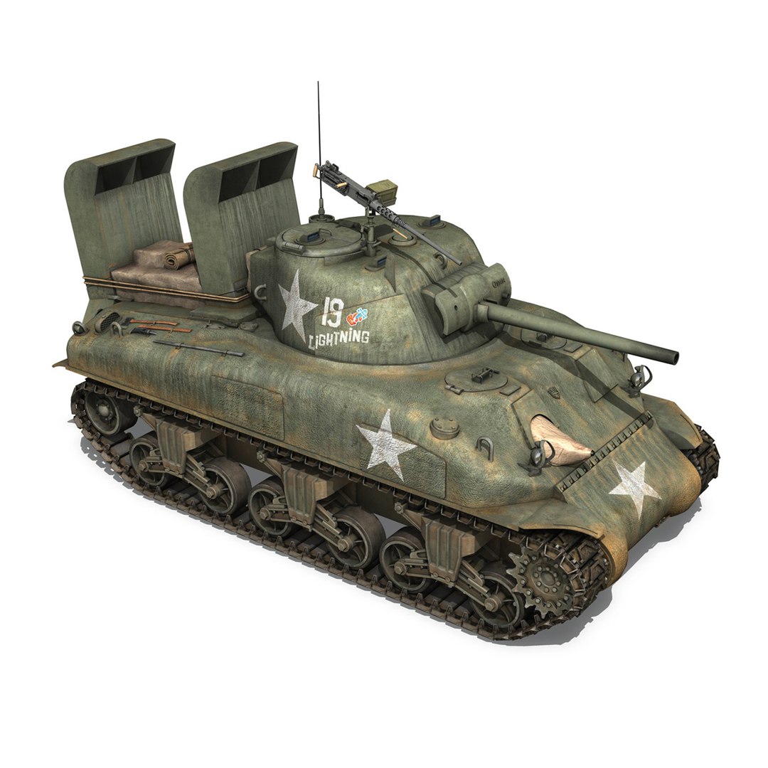 3d Model M4a1 Sherman - Tank