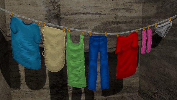 Architecture Clothes-Line 3D Models for Download | TurboSquid