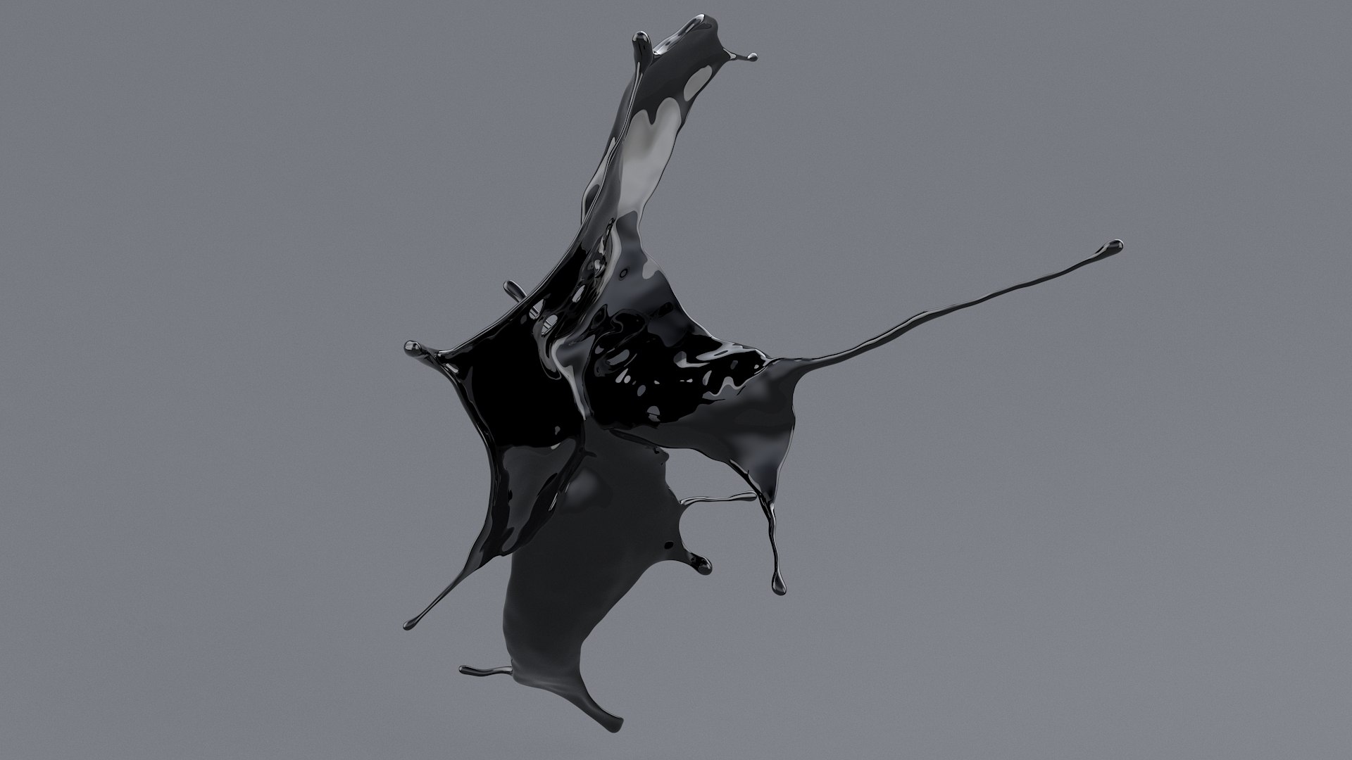 Splash Flat 08 3D Model - TurboSquid 1718113