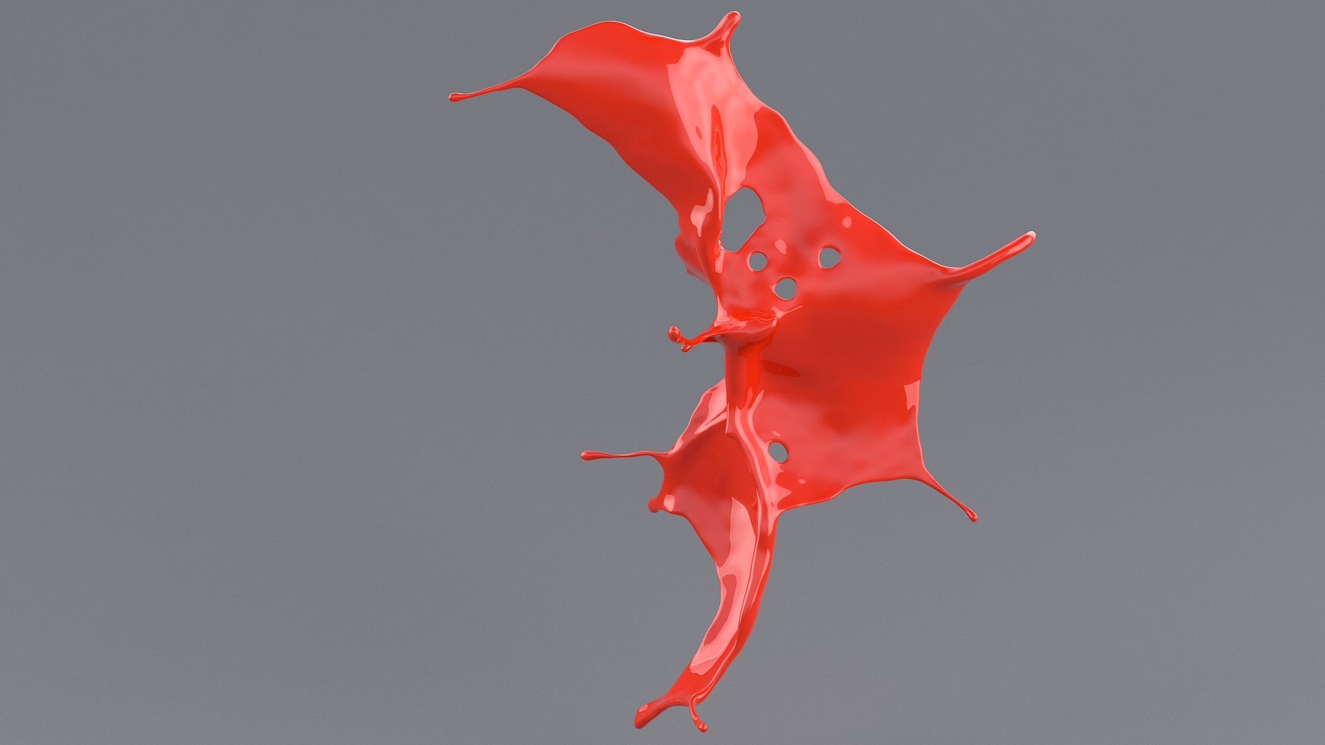 Splash Flat 08 3D Model - TurboSquid 1718113