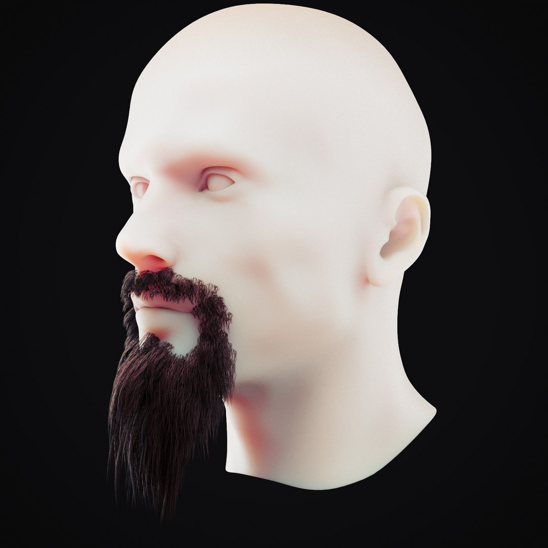 3D Beard 3 - TurboSquid 1489625