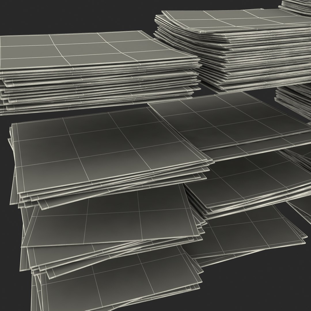 3d Model Newspapers Modelled