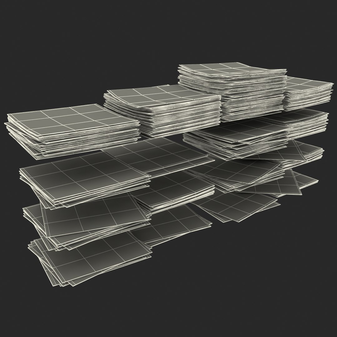 3d Model Newspapers Modelled