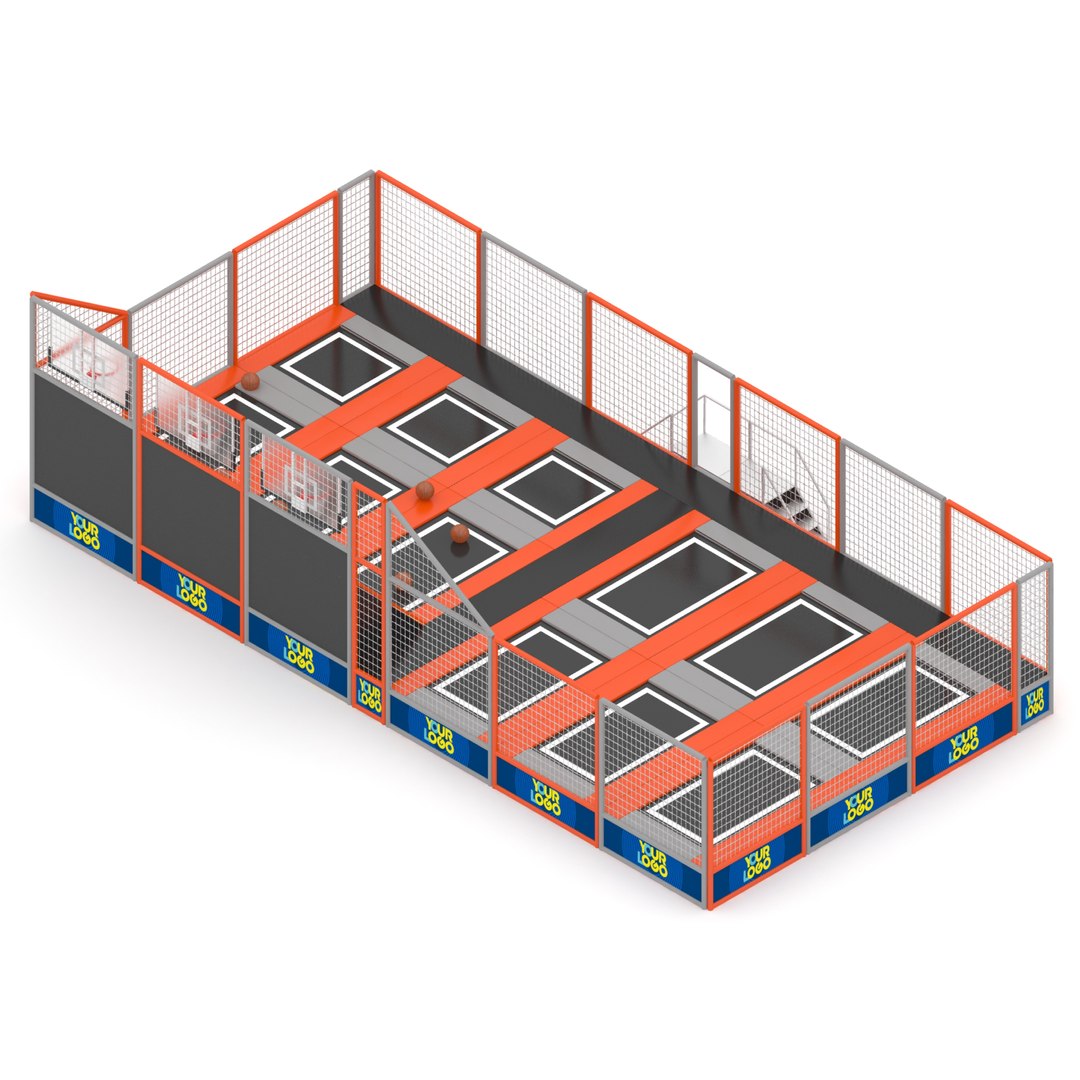 Trampoline Park 3D Model - TurboSquid 2069396