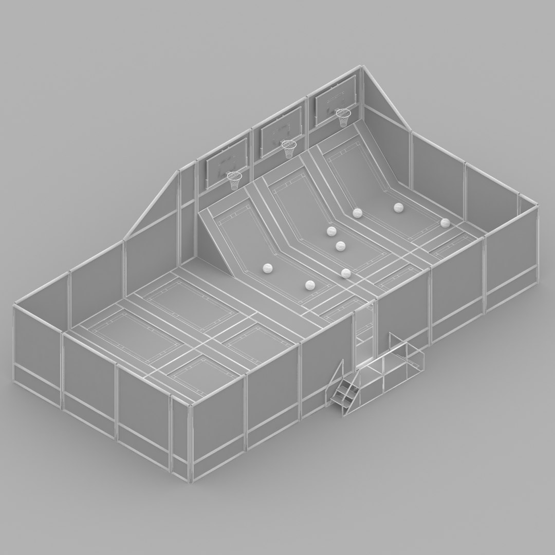 Trampoline Park 3D Model - TurboSquid 2069396