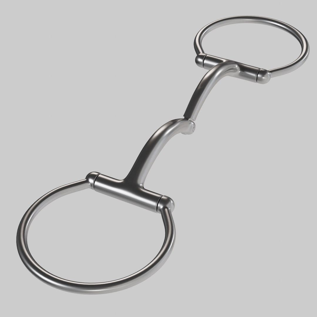 3D Curved Jointed Snaffle Horse Bit Model - TurboSquid 1974623