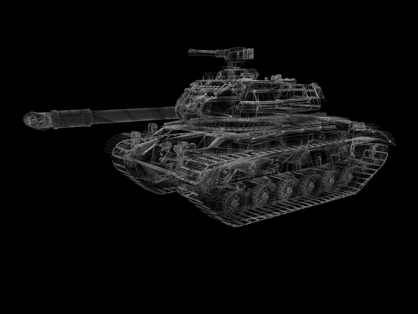 M47 Tank Model - TurboSquid 1251644