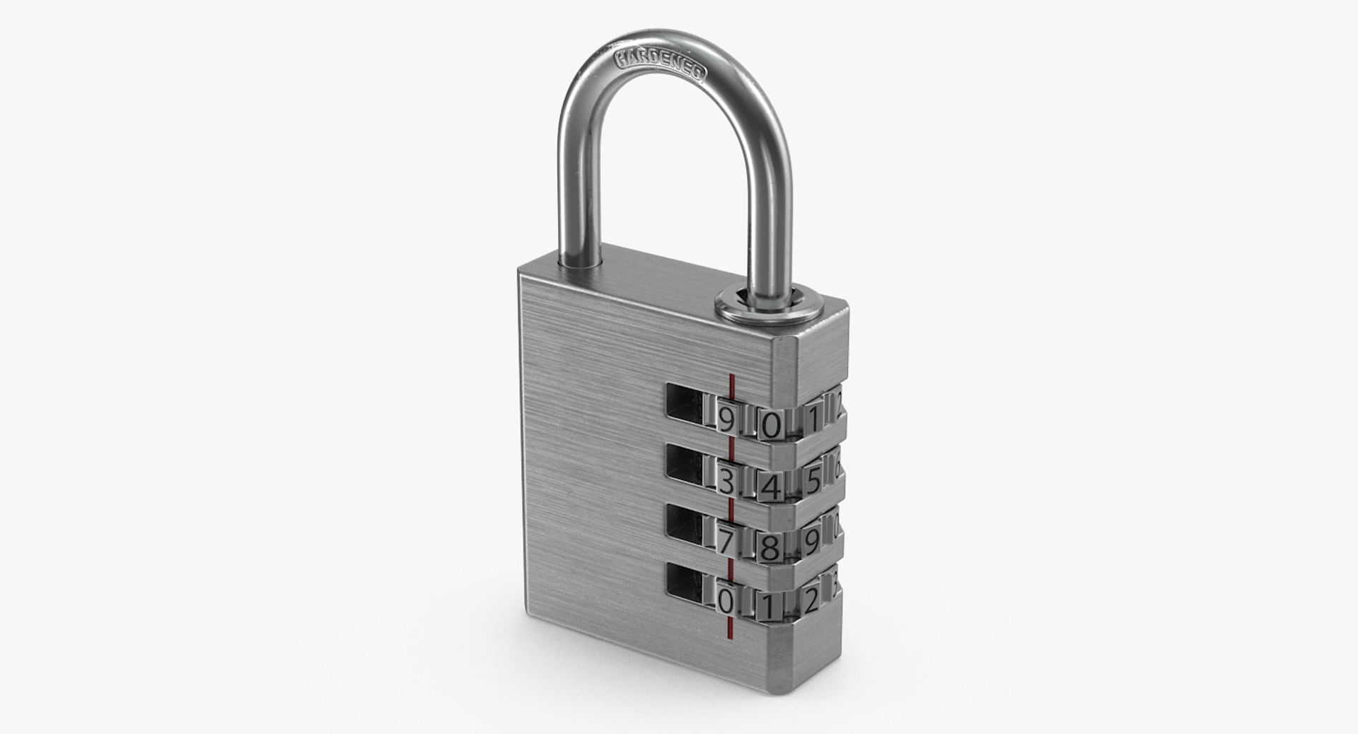 3D Combination Padlock Silver Generic Model - TurboSquid 1220227