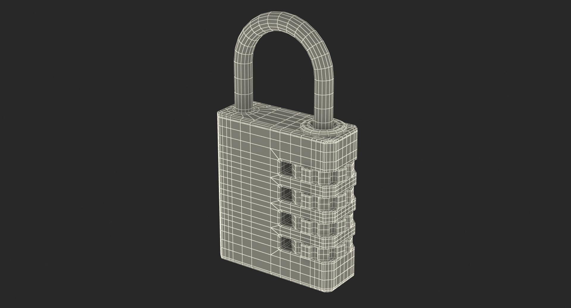3D Combination Padlock Silver Generic Model - TurboSquid 1220227