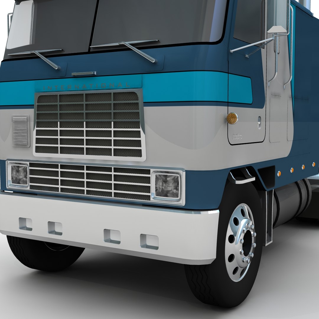 International 9670 Cabover Truck 3d Lwo