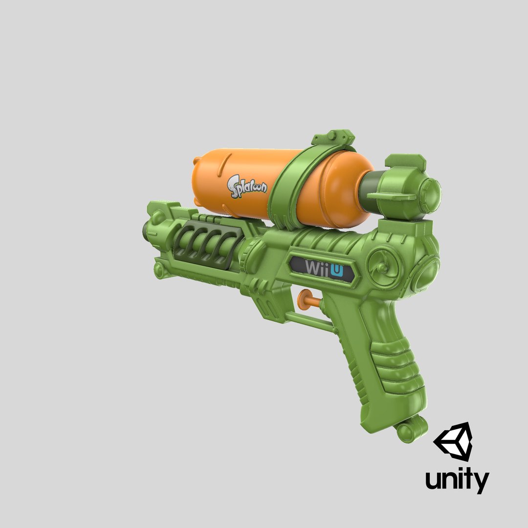 Splatoon water gun 3D model - TurboSquid 1304808