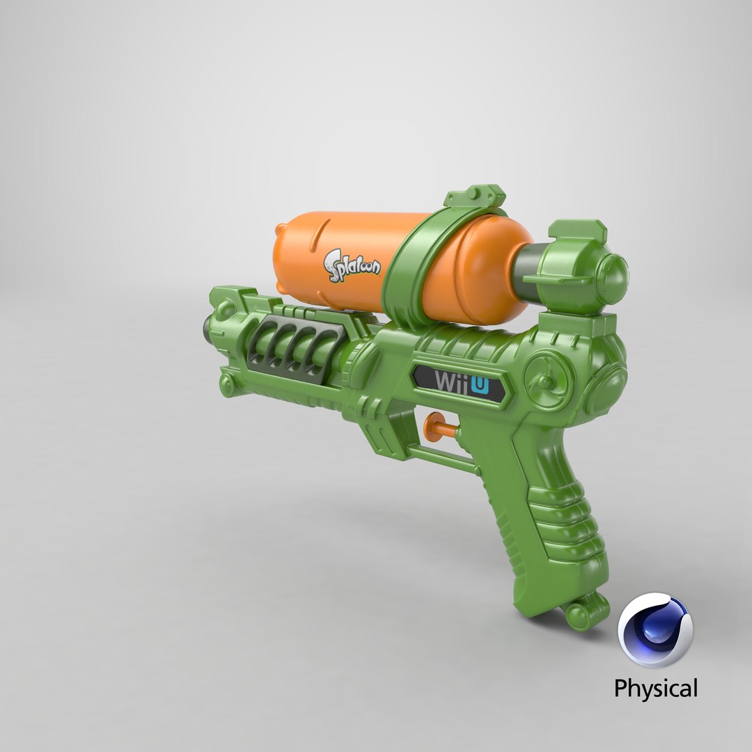Splatoon water gun 3D model - TurboSquid 1304808