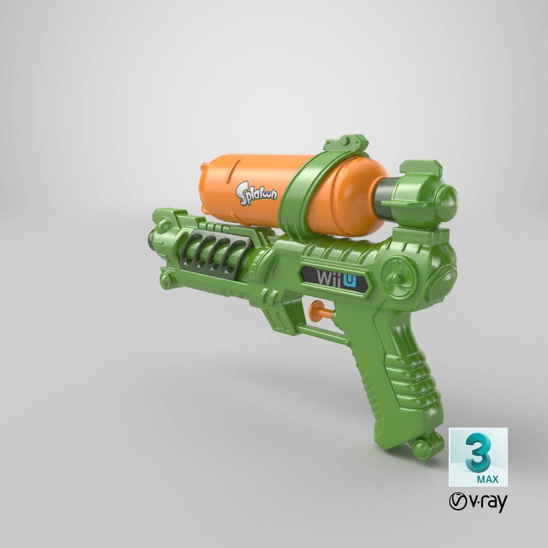 Splatoon water gun 3D model - TurboSquid 1304808