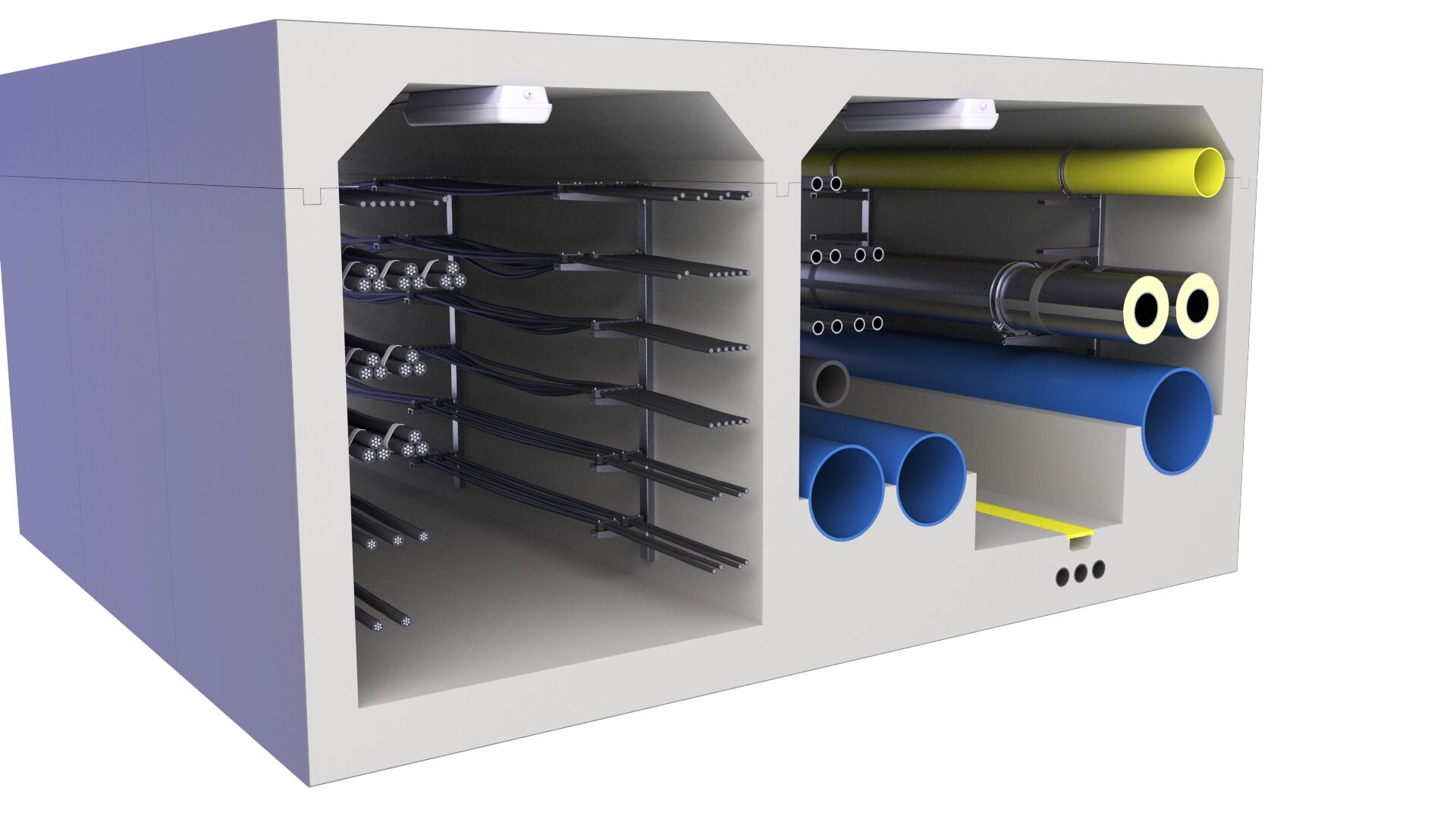 Precast Utility Tunnels Cross-section V6 Model - TurboSquid 2415301