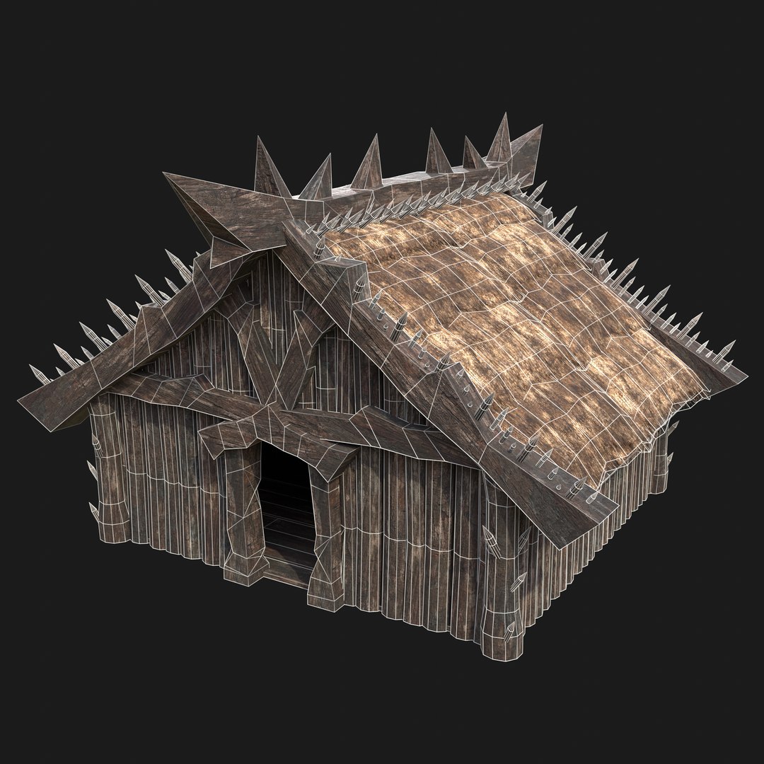 ORC ORCISH BARBARIAN HUNTER CAMP HOUSES TENTS COLLECTION 3D Model ...