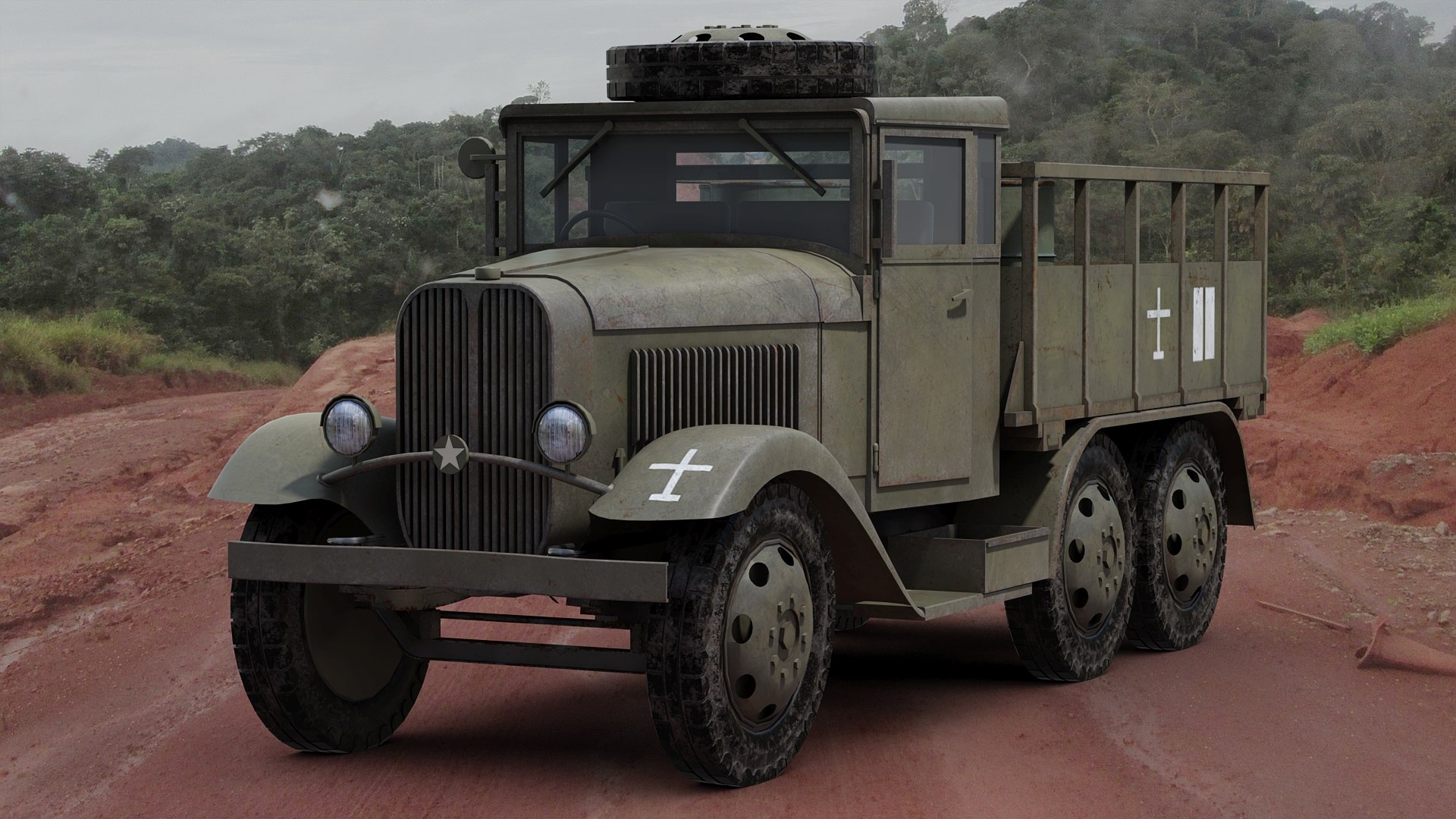 3D Ww2 Type 94 Military Truck - TurboSquid 1640029