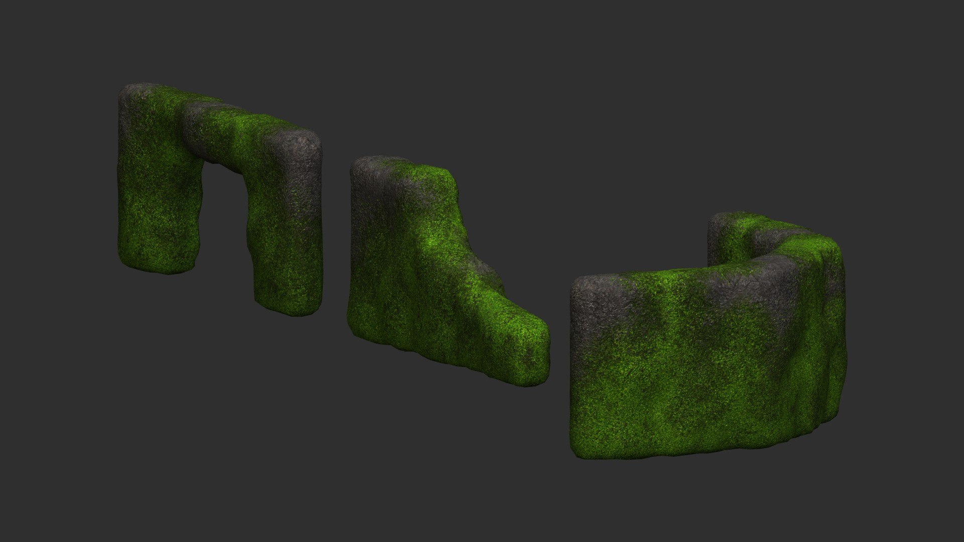Cave Walls 2 - Moss 2 3D Model - TurboSquid 2081629