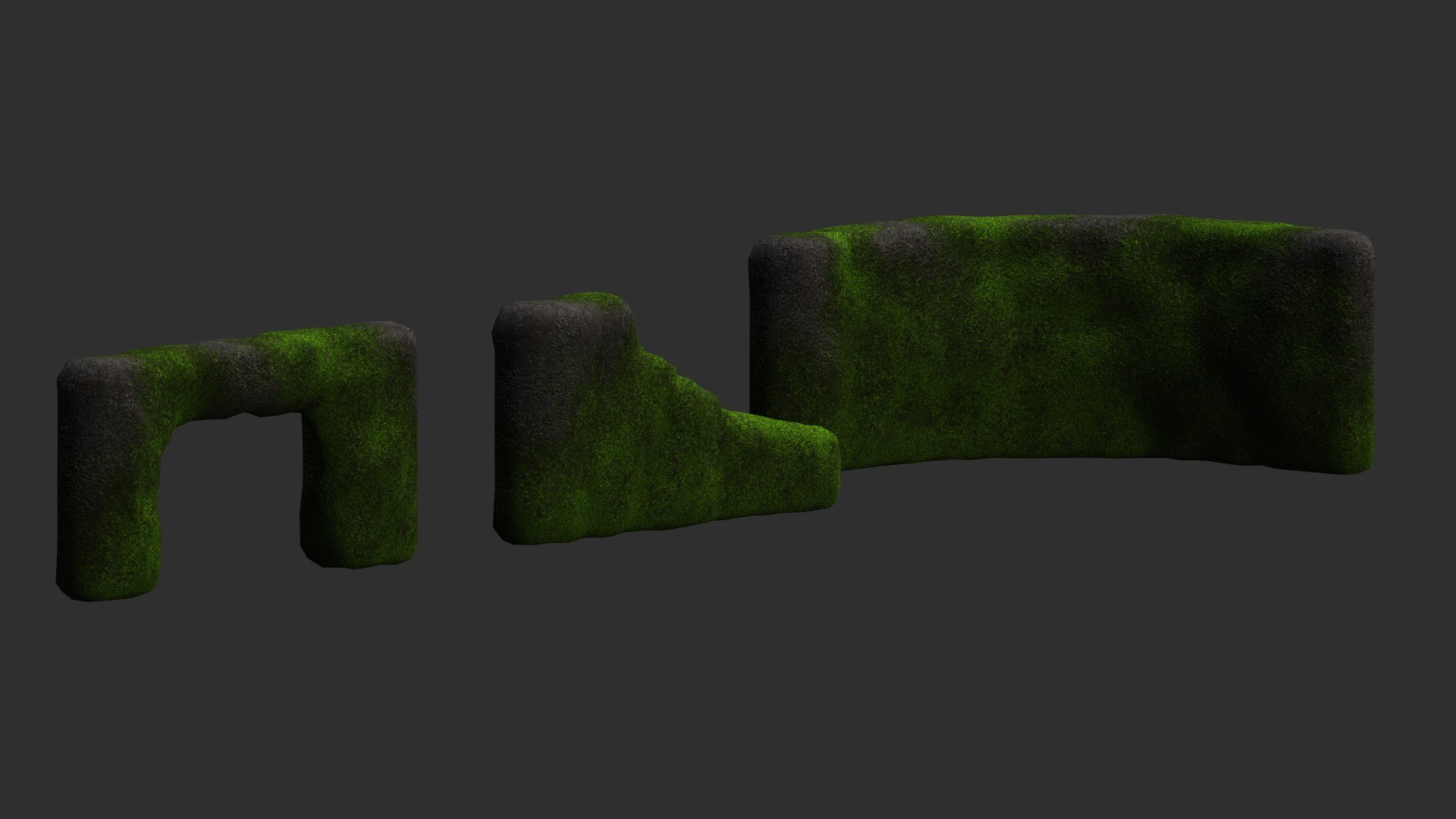 Cave Walls 2 - Moss 2 3D Model - TurboSquid 2081629