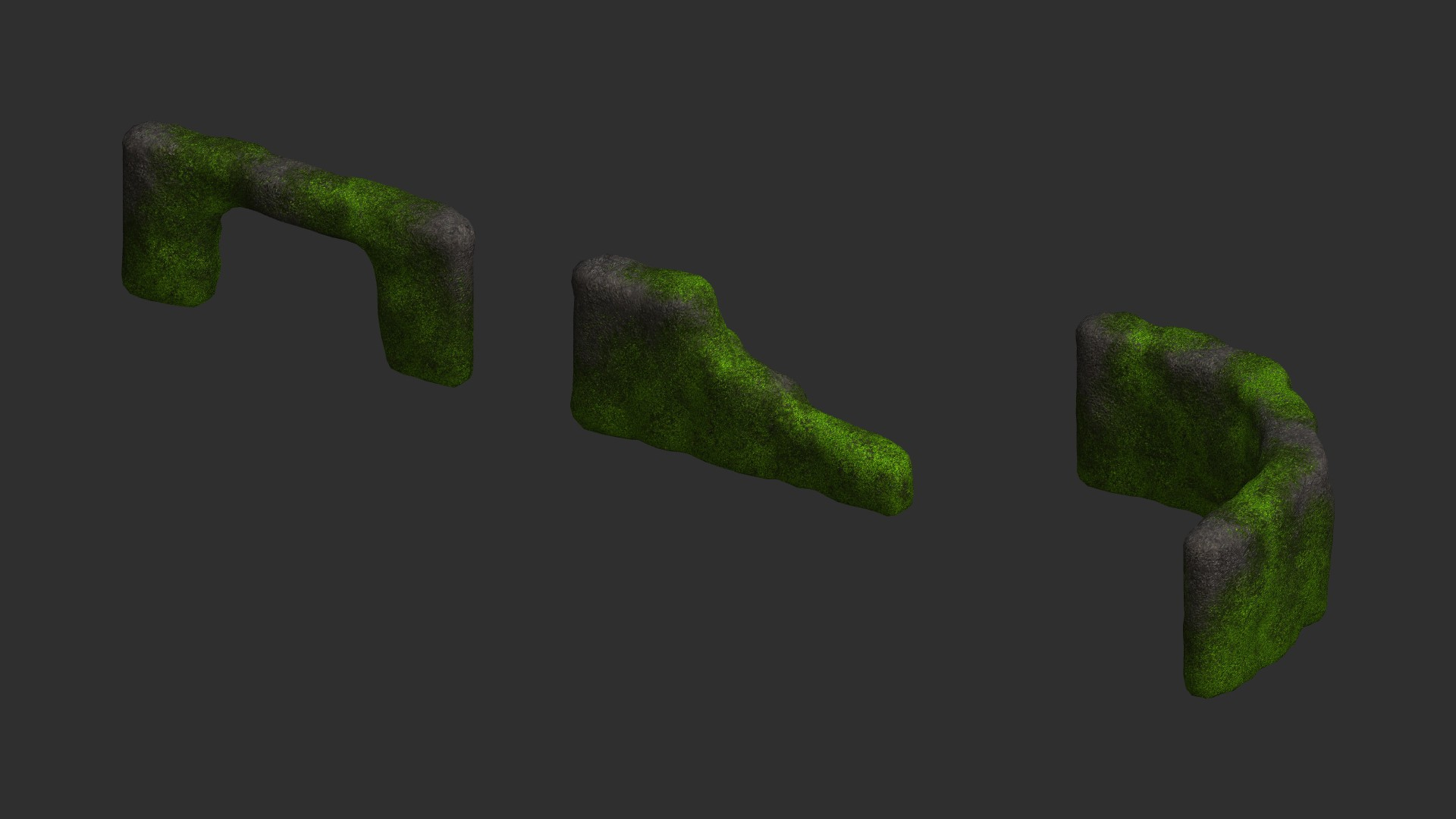 Cave Walls 2 - Moss 2 3D Model - TurboSquid 2081629