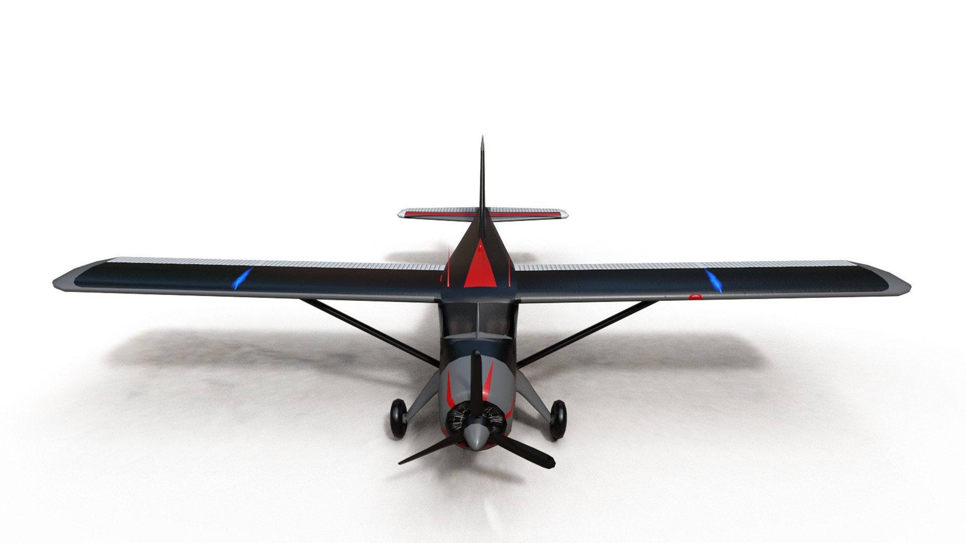 Low Polly Civil Aircraft With 4K PBR Texture 3D Model - TurboSquid 2160901