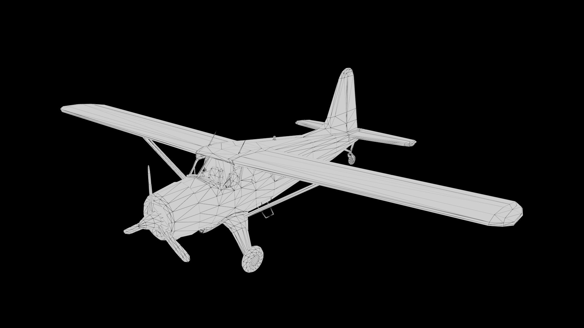 Low Polly Civil Aircraft With 4K PBR Texture 3D Model - TurboSquid 2160901