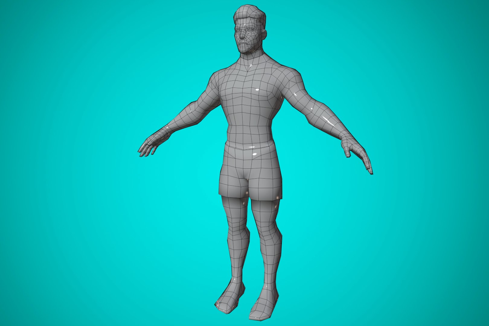 3D Jake: Base Mesh Character Game-ready - TurboSquid 1735127