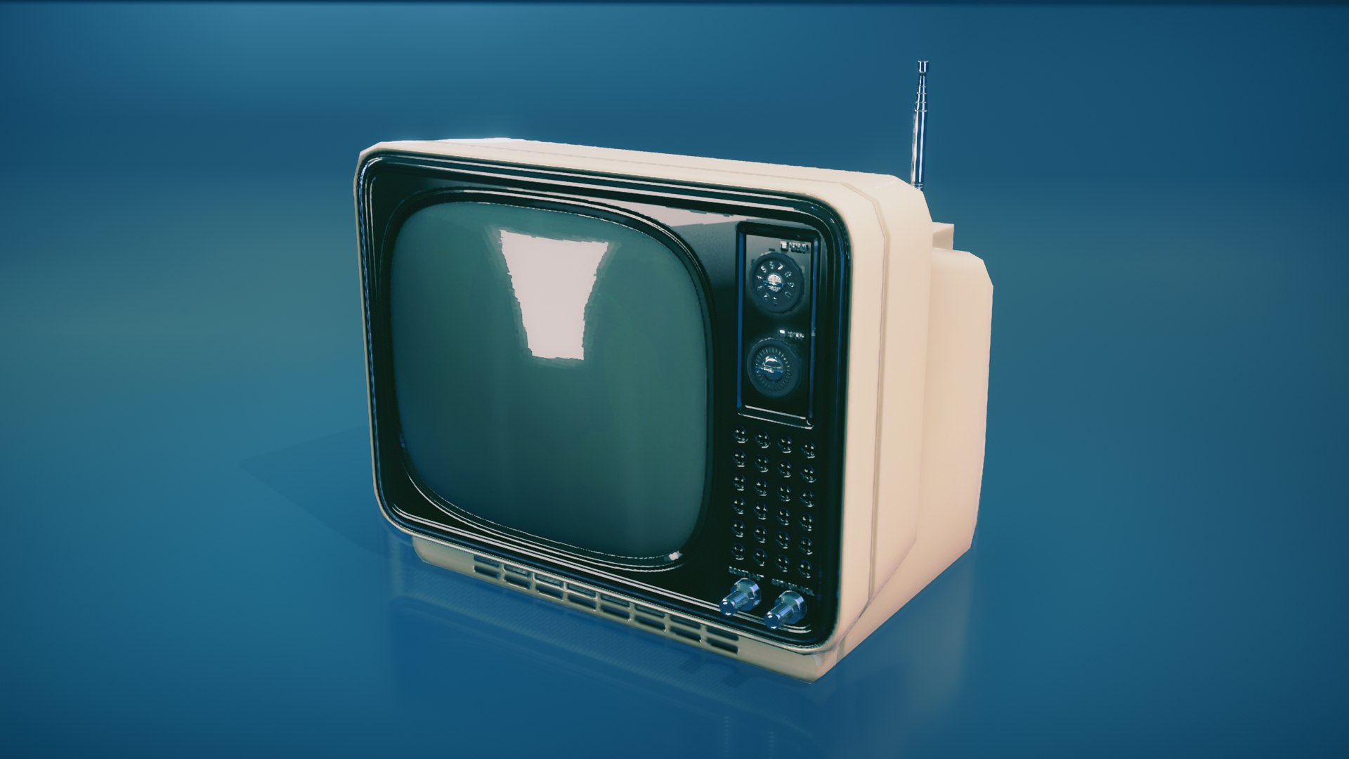 3d Ready Vintage Tv Model