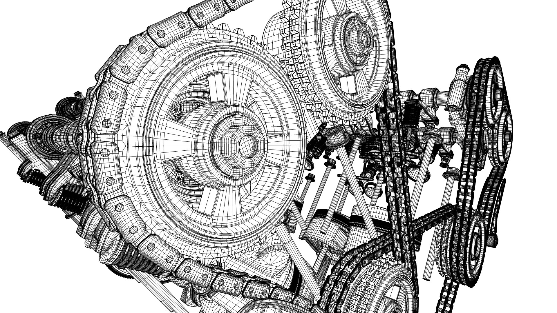 3D W12 Engine Working Animated - TurboSquid 1862829