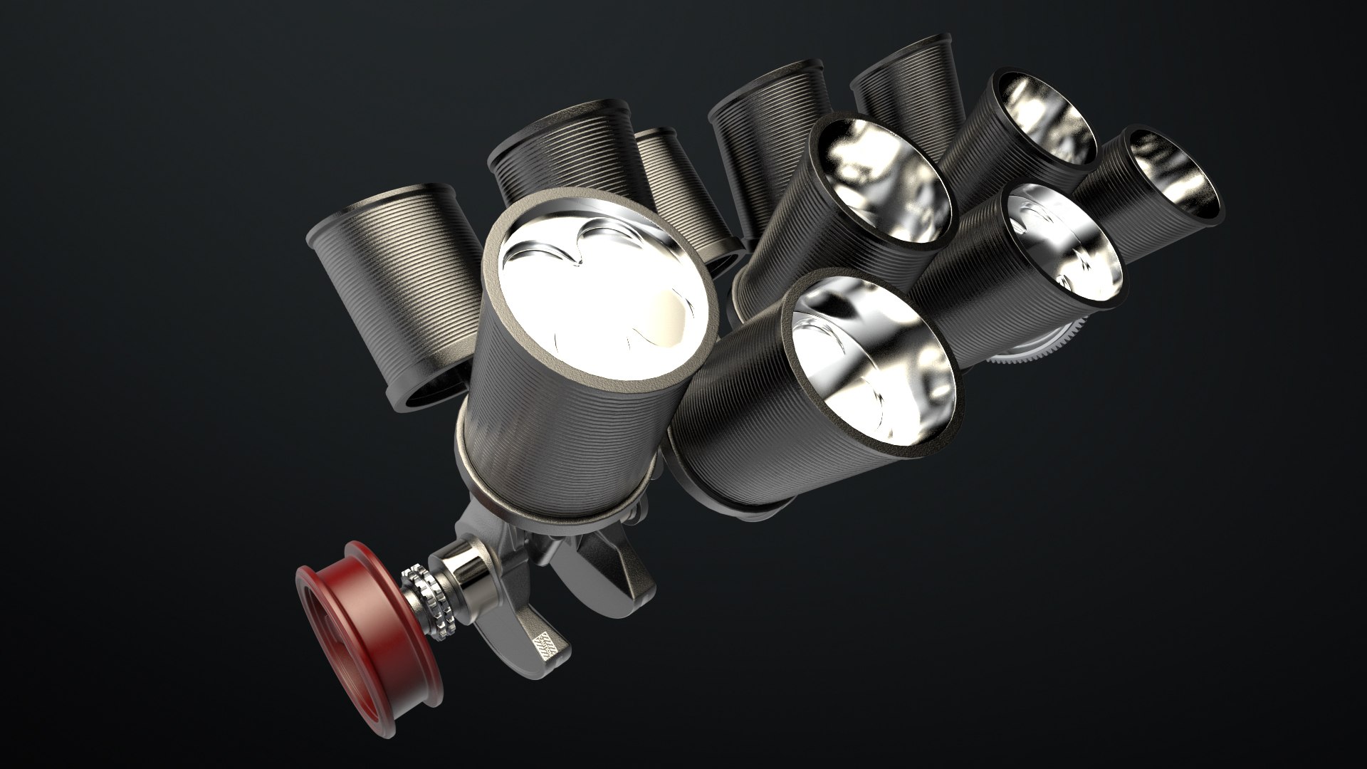 3D W12 Engine Working Animated - TurboSquid 1862829