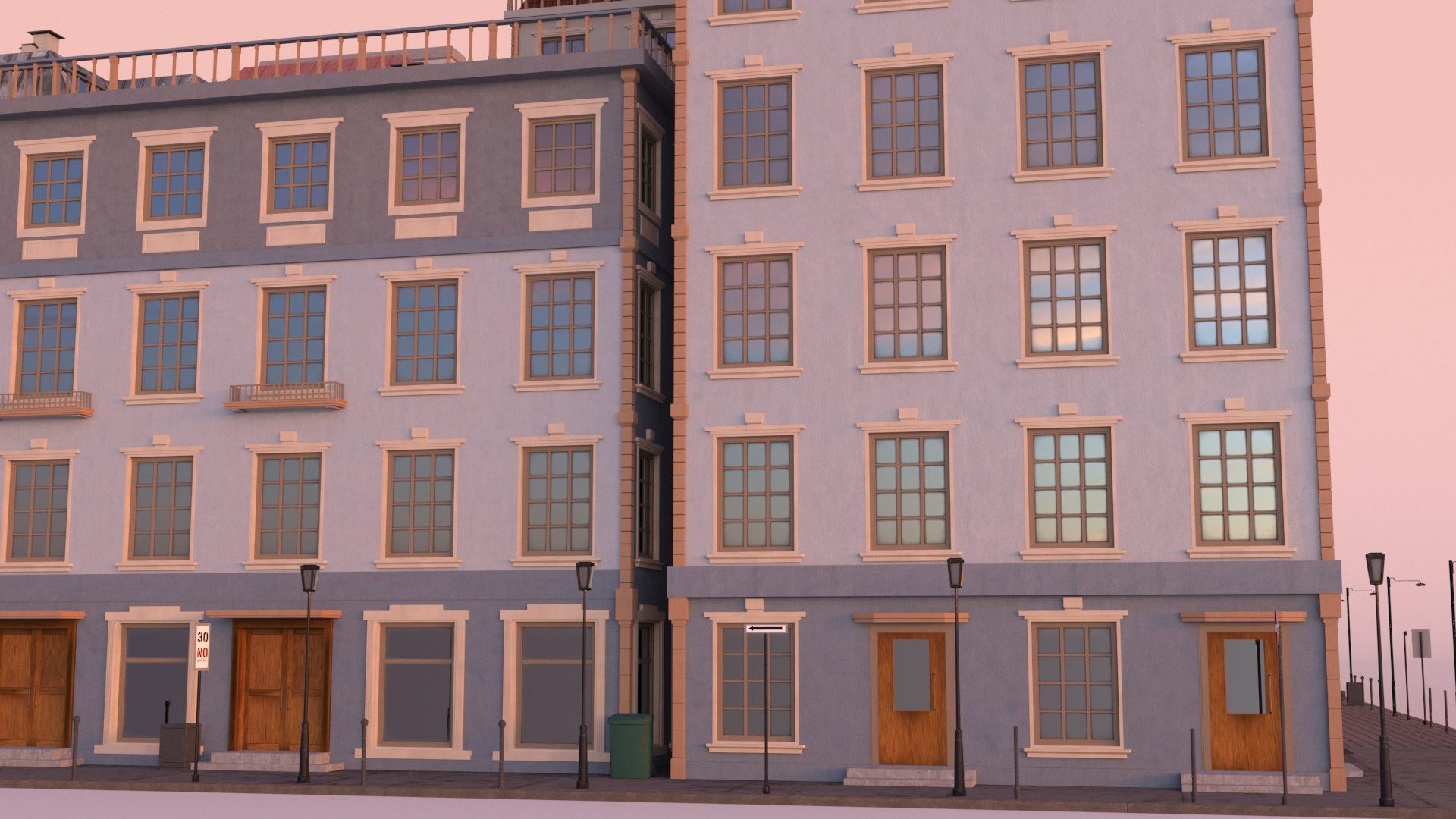 City Block European 3D model - TurboSquid 2019008