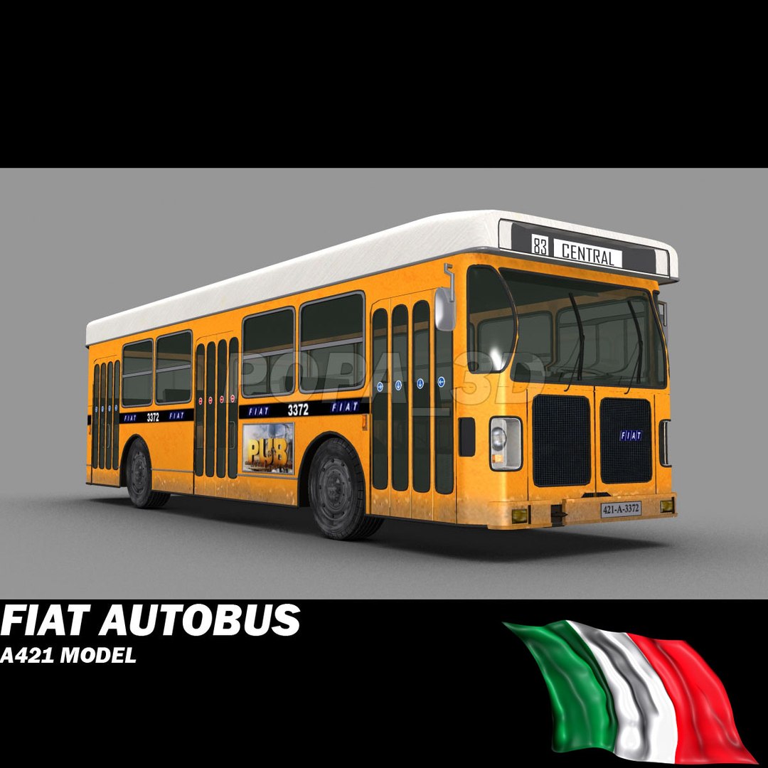 Fiat Autobus 421a 3d C4d