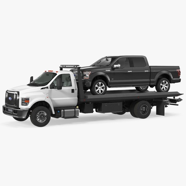 Ford F650 Tow Truck with Ford F 150 SuperCrew3D模型 - TurboSquid 1881126