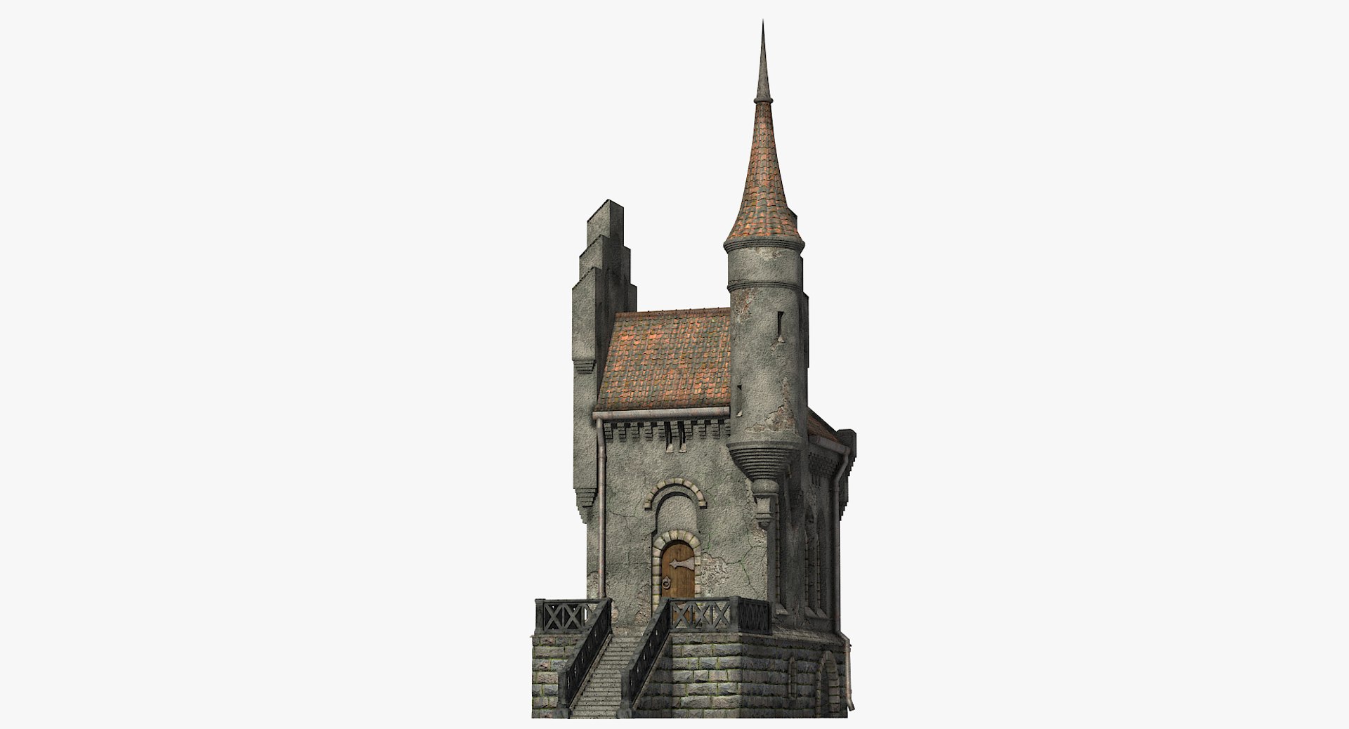 Gothic House Build 3d Model