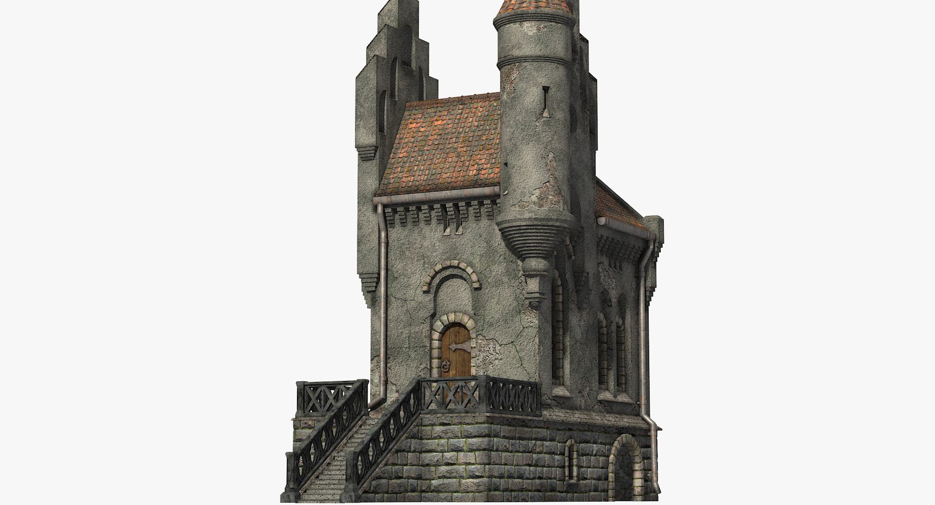 Gothic House Build 3d Model