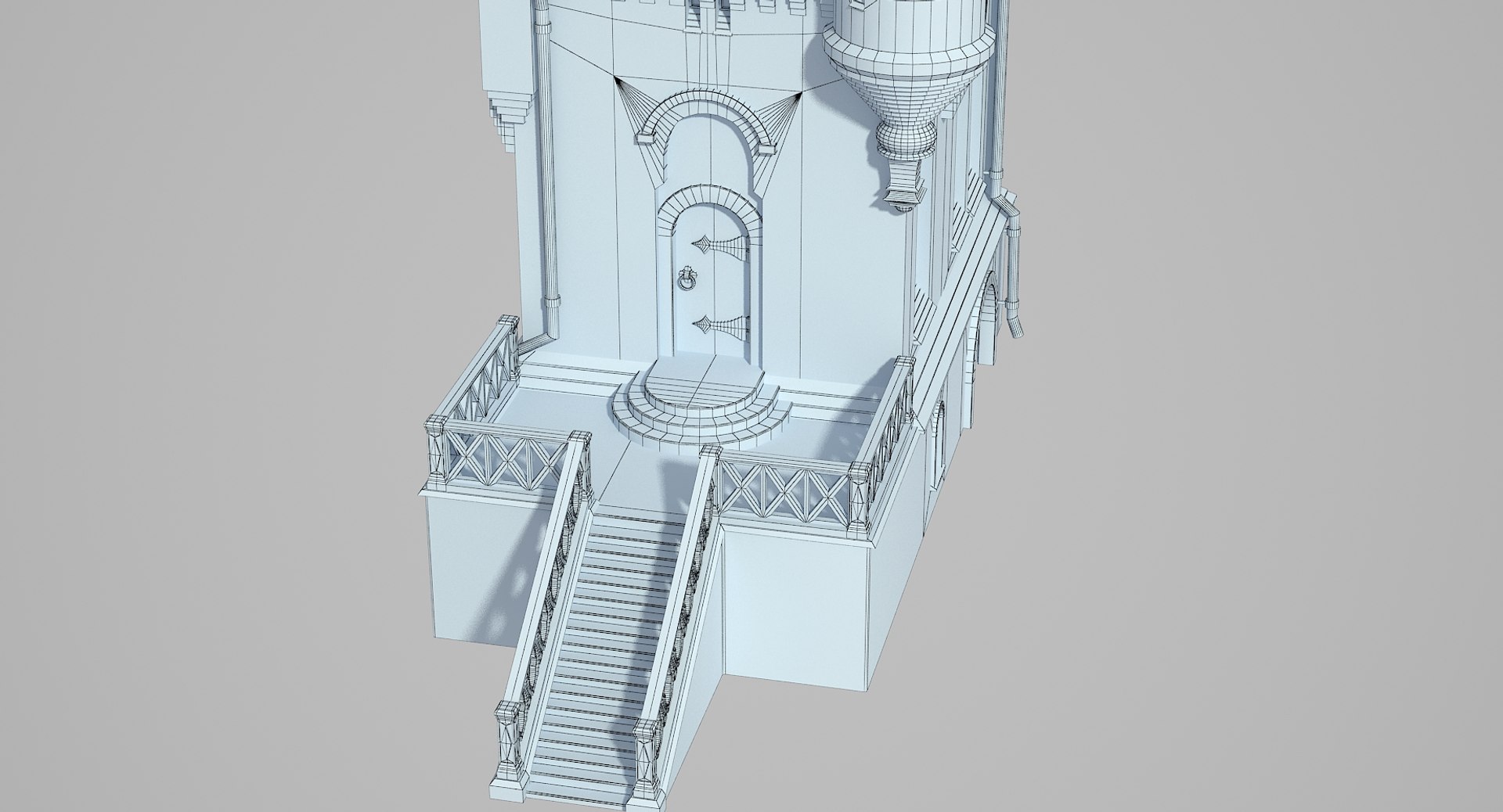 Gothic House Build 3d Model