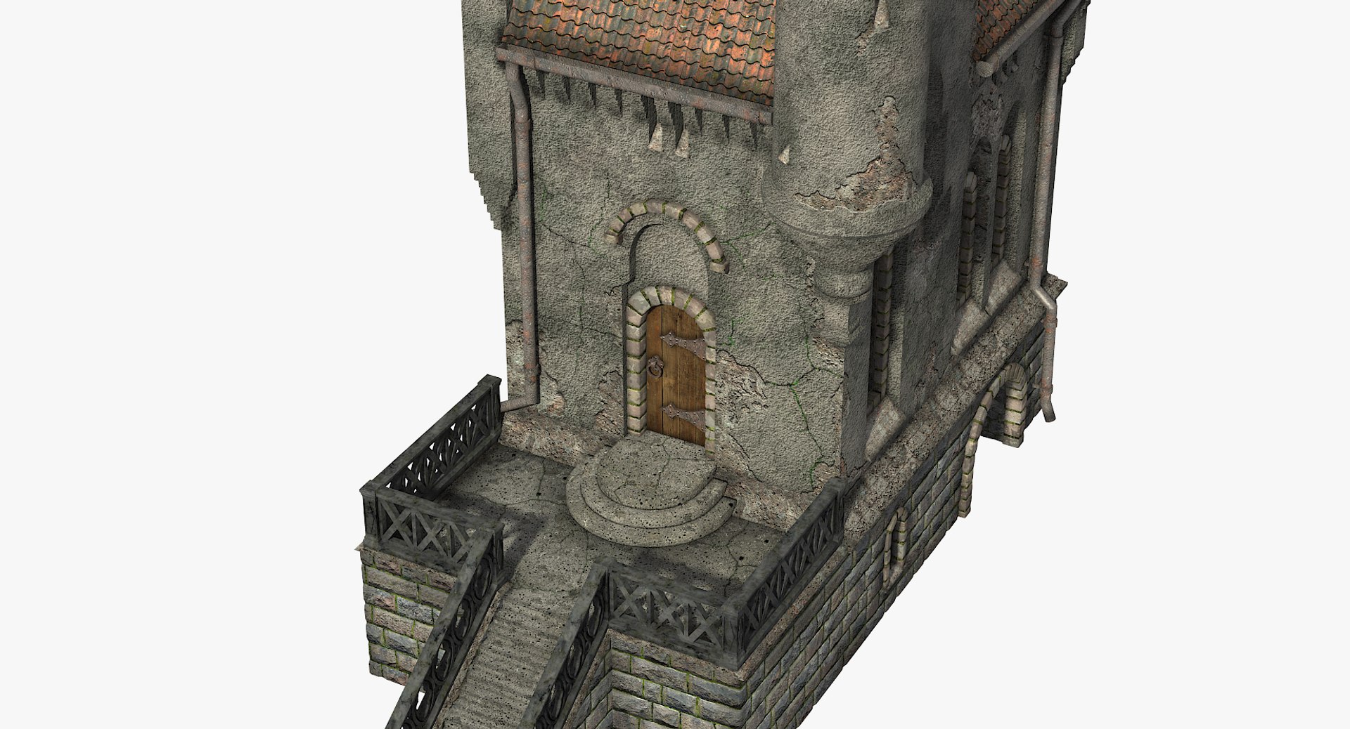 Gothic House Build 3d Model